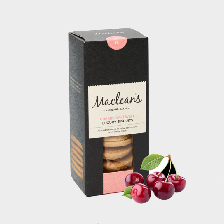 Macleans Cherry and Bakewell Biscuits - Scottish Food