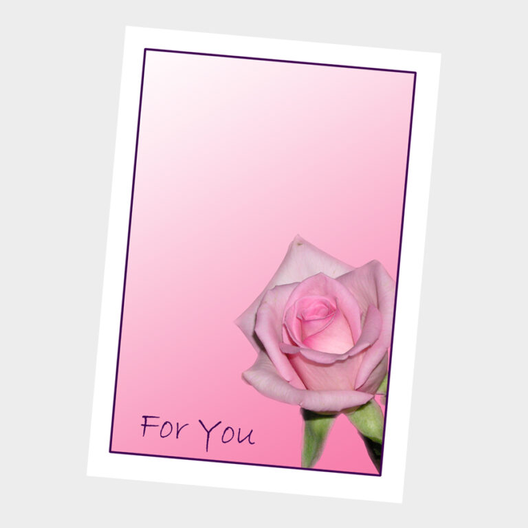 Rose For You Card - Scottish Food