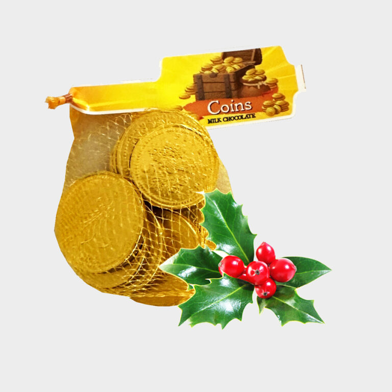Gold Milk Chocolate Coins 100g - Scottish Food